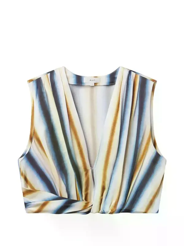 A.L.C. Brooklyn Twist-detail Top - Neutrals