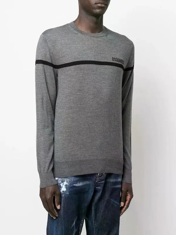 Dsquared2 Logo-embroidered Wool Jumper