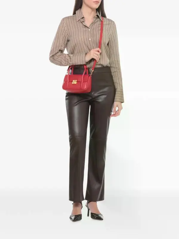 COCCINELLE Mini C-me Lock Tote Bag - Red