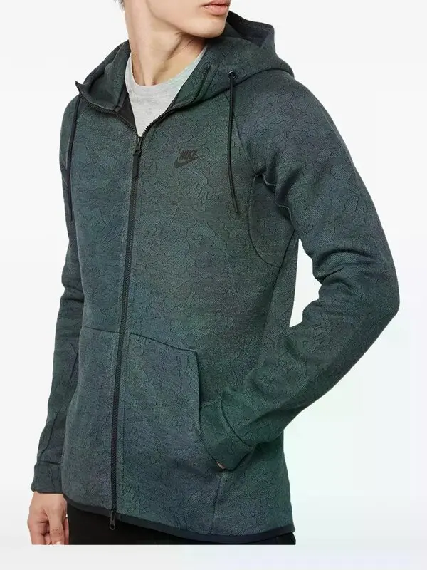 Nike Tech Fleece Jacquard Zip Hoodie - Green