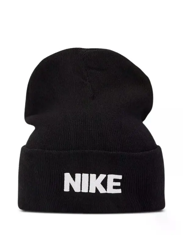 Nike Logo-patch Beanie Hat - Black