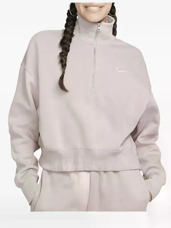Nike Phoenix Fleece Half-zip Sweater - Neutrals