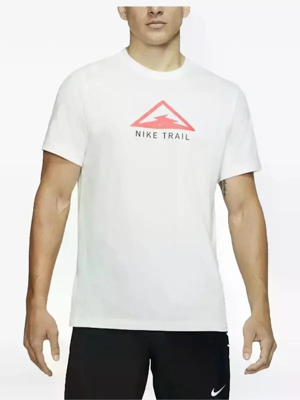 Nike Dri-fit Trail Logo-print T-shirt - White
