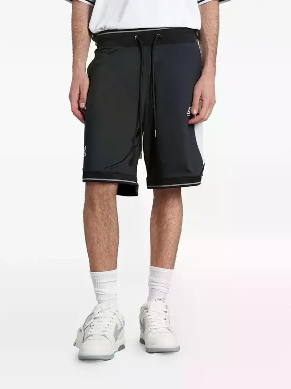 Off-White Logo-print Panelled Shorts - Black