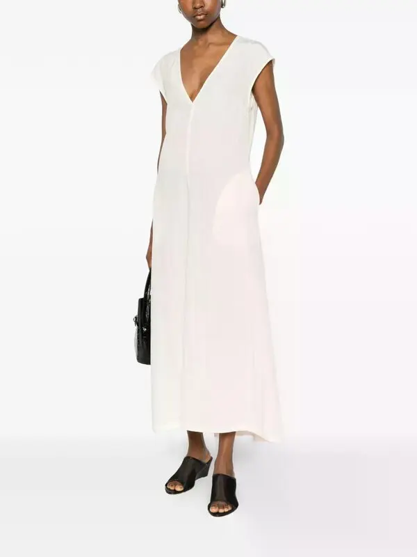 COVERT V-neck Back-tie Maxi Dress