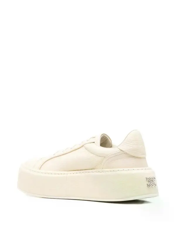 Casadei I-box Platform Leather Sneakers