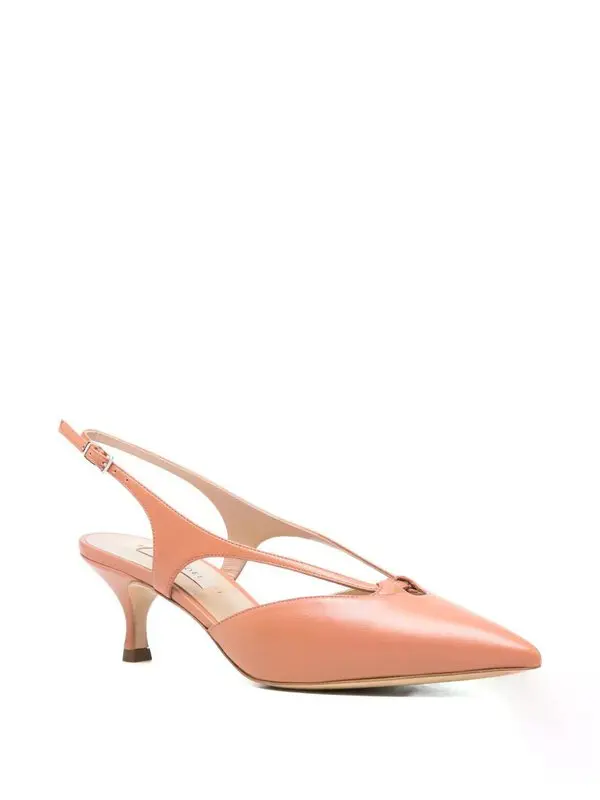 Casadei Minorca Cut-out Slingback Pumps - Neutrals