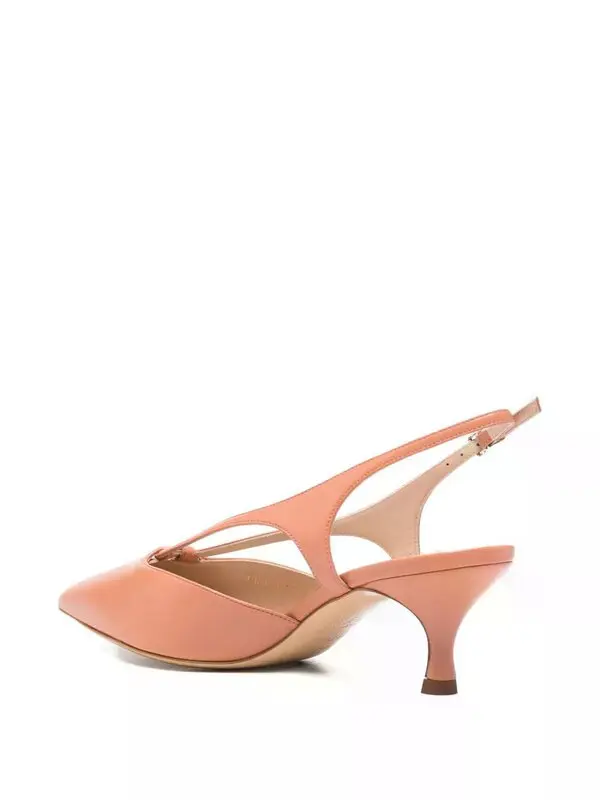Casadei Minorca Cut-out Slingback Pumps - Neutrals