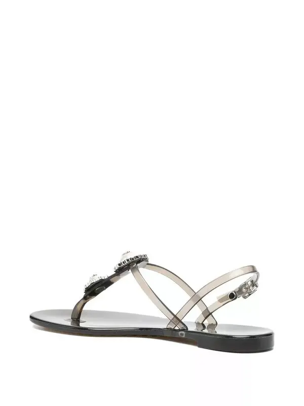 Casadei Faux-pearl Embellished Sandals - White