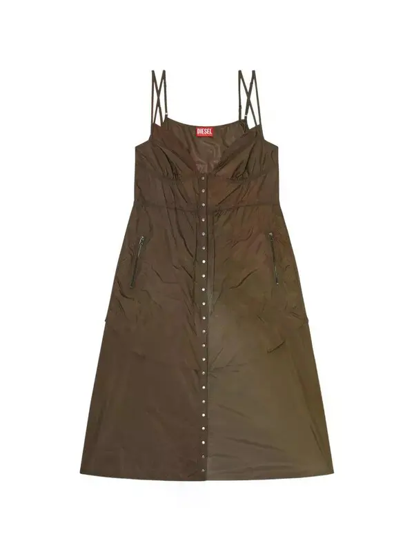 DIESEL® Layered Midi Dress - Brown