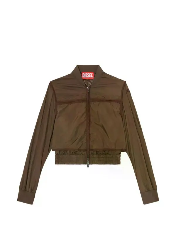 DIESEL® Nylon Jacket With Tonal Taping And Embossed Detail