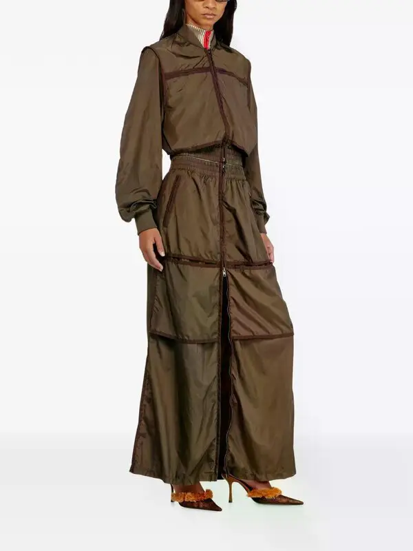 DIESEL® Nylon Jacket With Tonal Taping And Embossed Detail