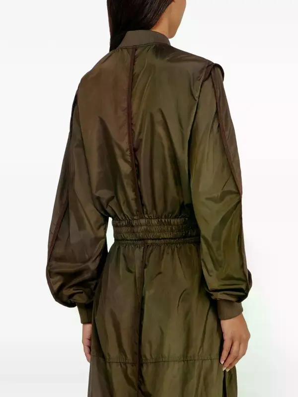 DIESEL® Nylon Jacket With Tonal Taping And Embossed Detail