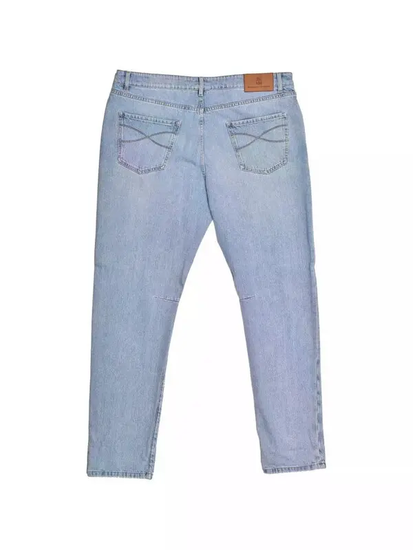 Brunello Cucinelli Five-pocket Logo-patch Jeans