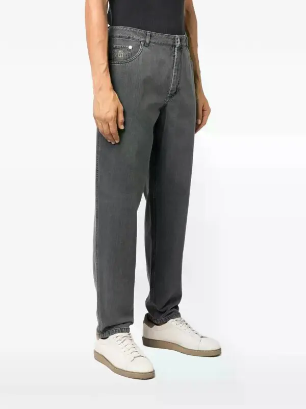 Brunello Cucinelli Straight-leg Jeans - Grey