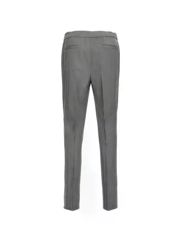 Brunello Cucinelli Herringbone Drawstring Trousers
