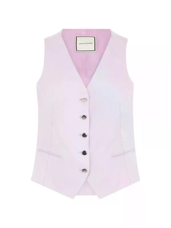 Tagliatore Button-up Waistcoat - Purple