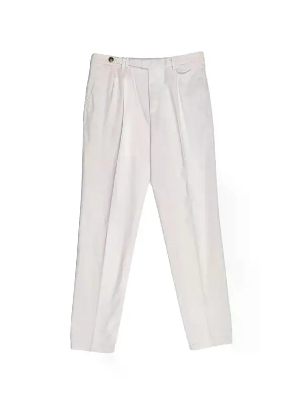 Brunello Cucinelli Belt-loops Trousers - White