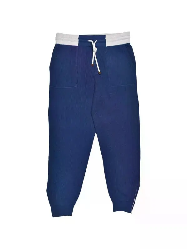Brunello Cucinelli Drawstring-waist Track Pants - Blue