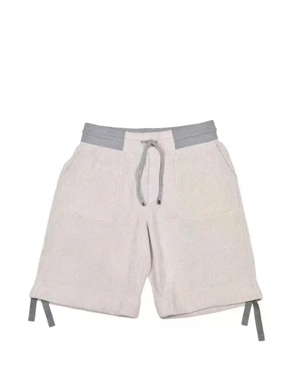 Brunello Cucinelli Ribbed Shorts - Grey