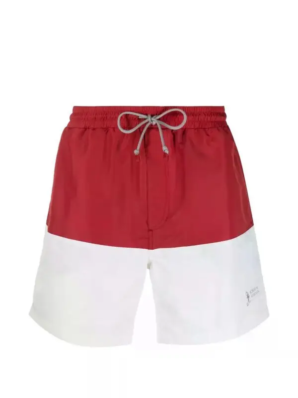 Brunello Cucinelli Drawstring Swim Shorts - Red