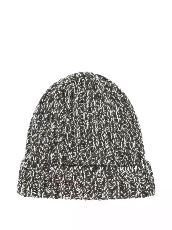 Brunello Cucinelli Ribbed Beanie Hat - Grey