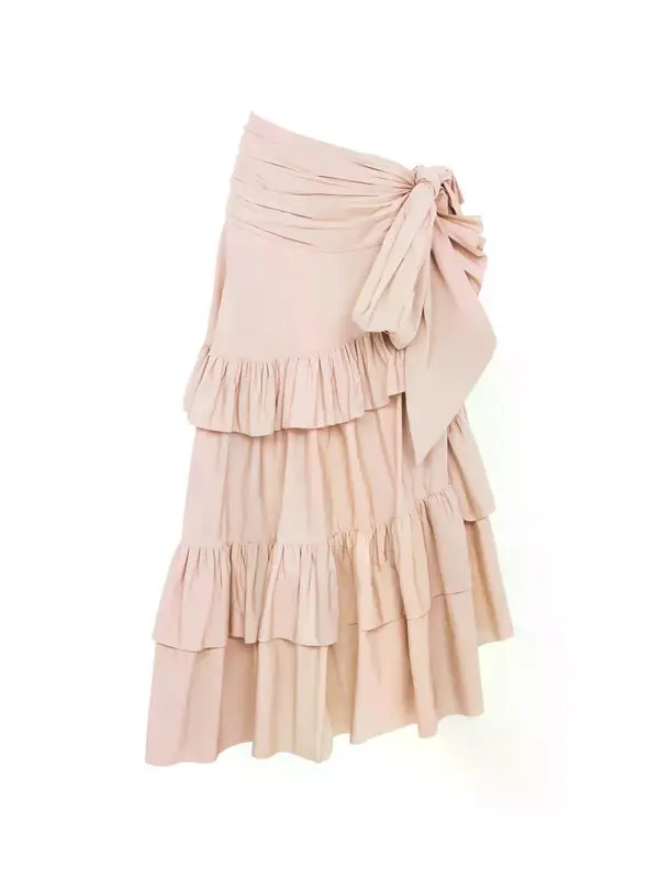 Chloé Tiered Ruffled Skirt - Pink