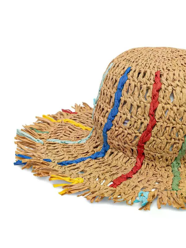 Patrizia Pepe Raffia Hat With Logo