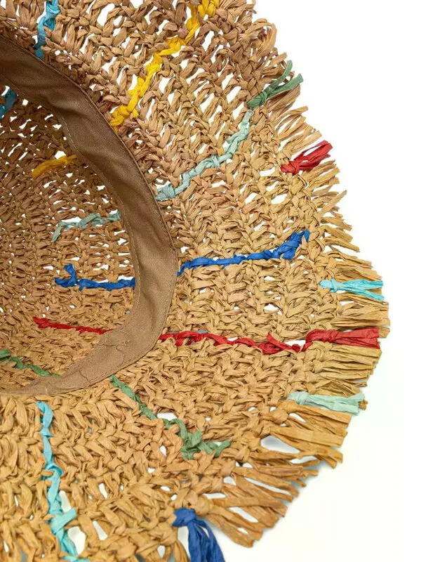 Patrizia Pepe Raffia Hat With Logo