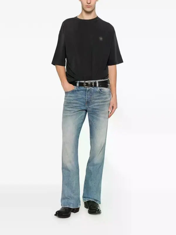 HTC LOS ANGELES Stud-embellished Logo-print T-shirt