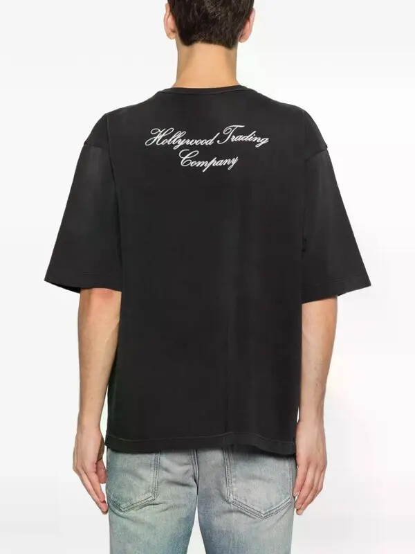 HTC LOS ANGELES Stud-embellished Logo-print T-shirt