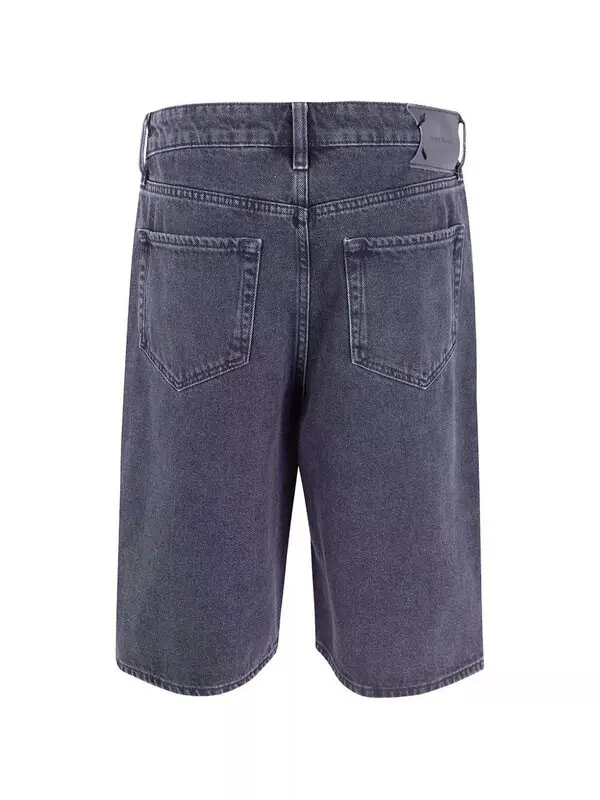 DAILY PAPER Monogram Denim Shorts - Black