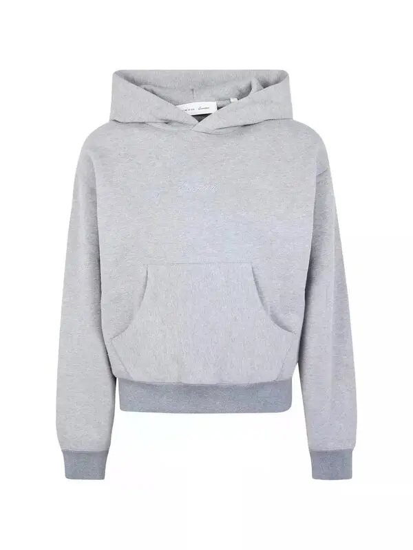 Fear Of God Logo-embroidered Hoodie - Grey