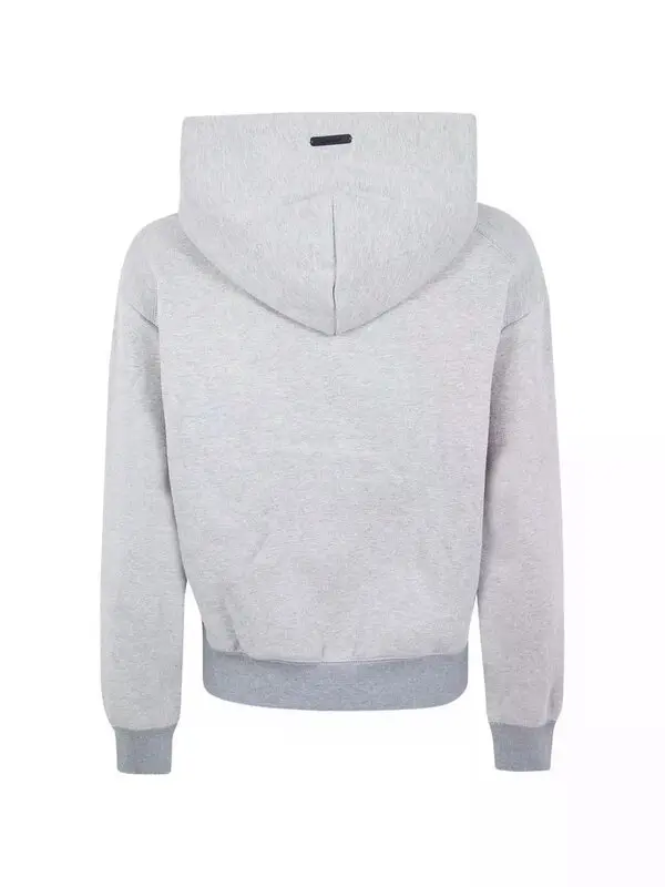 Fear Of God Logo-embroidered Hoodie - Grey