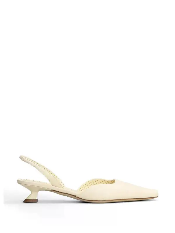 3JUIN Sophie Slingback Kitten-heel Pumps - Neutrals