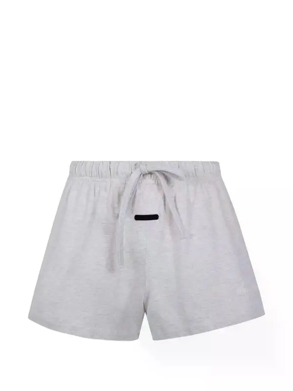 Fear Of God Logo-patch Track Shorts - Grey
