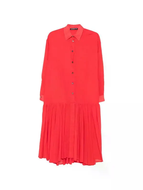 DEPARTMENT 5 Pleated Shirt Dress - Red