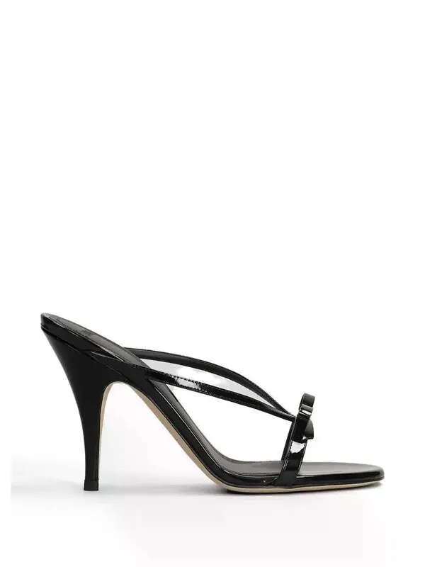 3JUIN Natalia Bow-detail Sandals - Black