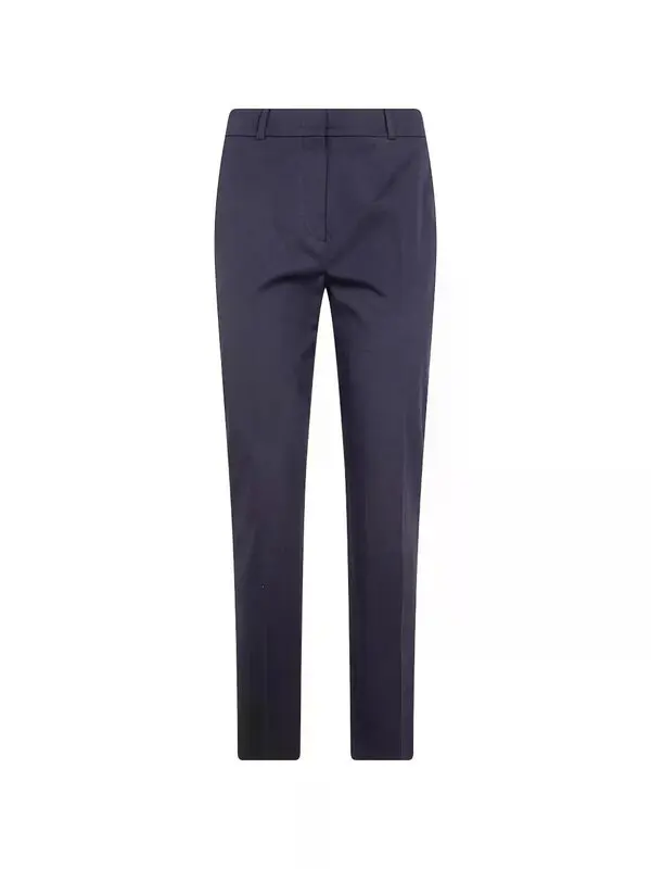 Max Mara Pressed-crease Trousers - Black