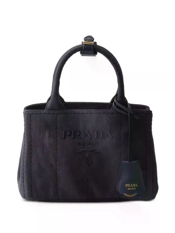Prada Jardinière Cotton Canvas Mini-bag - Blue
