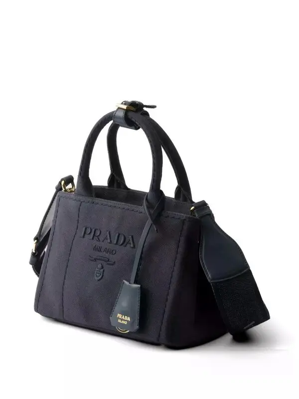 Prada Jardinière Cotton Canvas Mini-bag - Blue