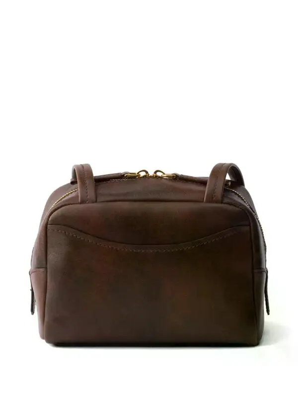 Prada Antiqued Leather Top-handle Mini-bag - Brown