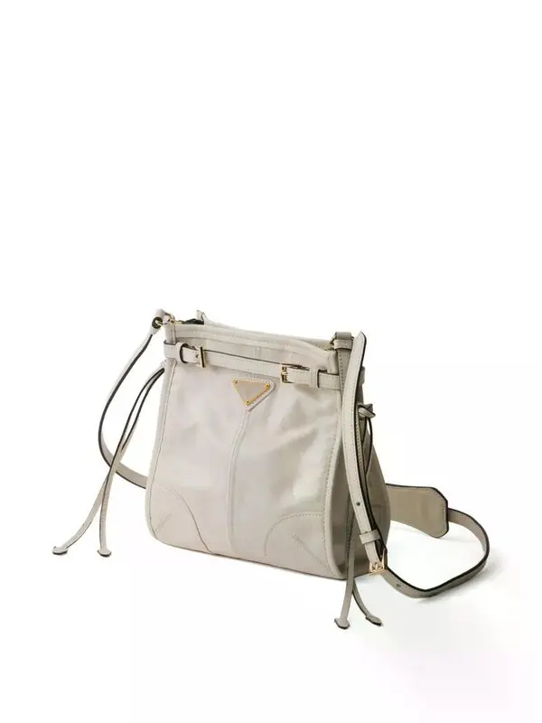 Prada Bonnie Leather Mini Shoulder Bag - White