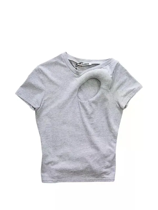 Ottolinger Cut-out Short-sleeved T-shirt - Grey