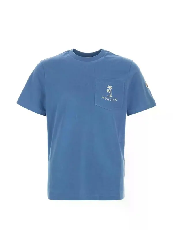 Moncler Pocket Palm T-shirt - Blue