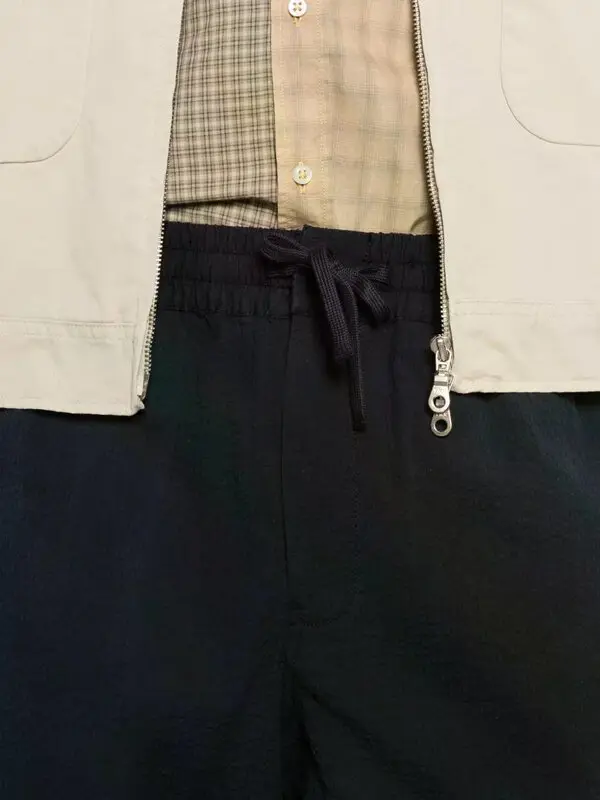 Maison Kitsuné Drawstring-waist Shorts - Blue