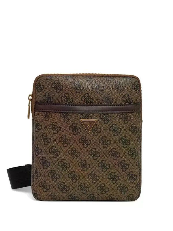 Guess Monogram-print Belt Bag - Brown