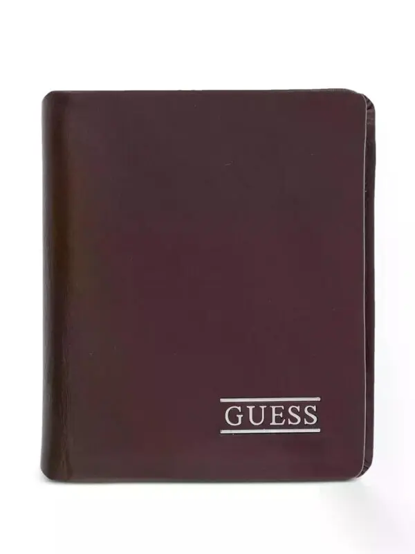 Guess New Boston Logo-plaque Bifold Leather Wallet - Brown