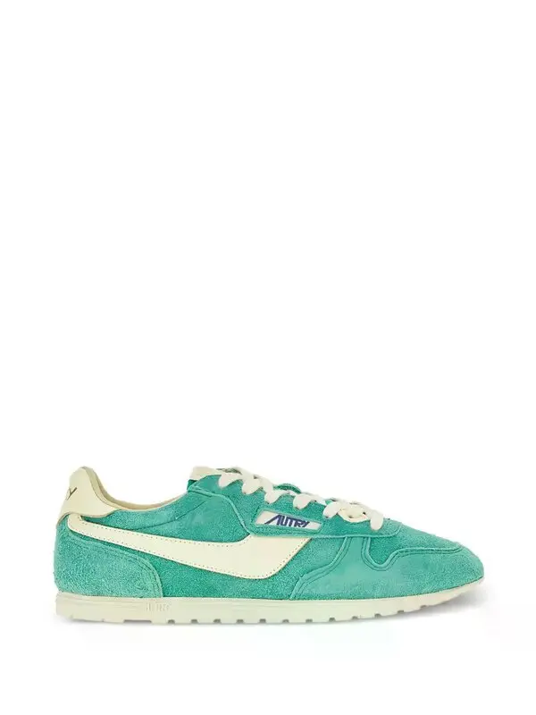 AUTRY Panelled Suede Sneakers - Blue