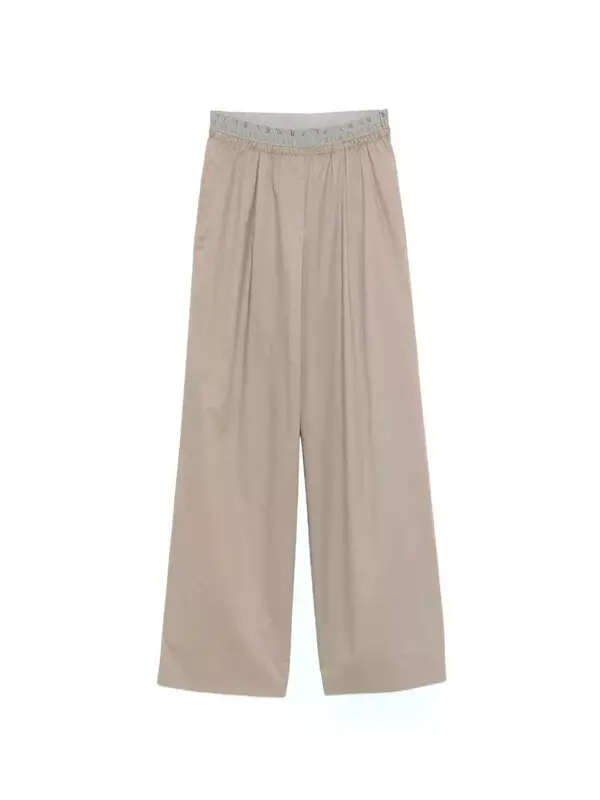 Peserico Logo-waistband Pleated Pants